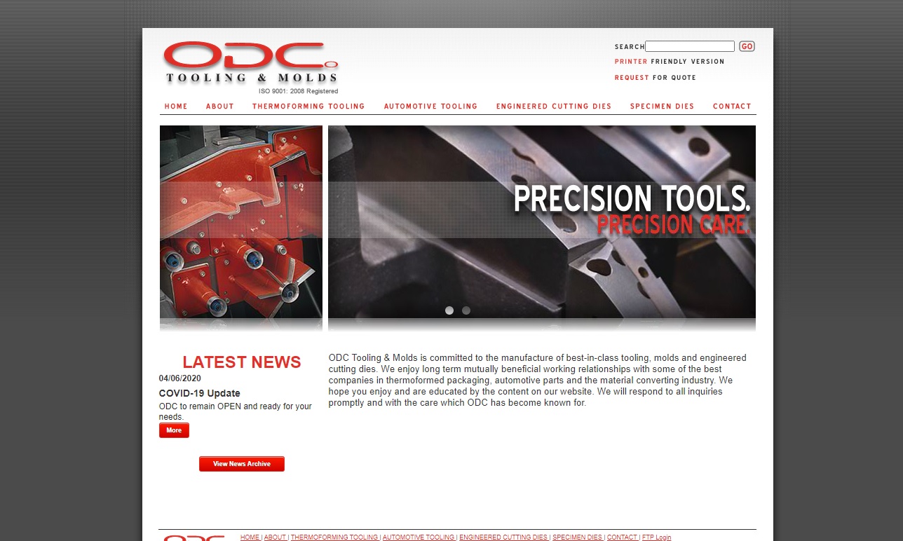 ODC Tooling & Molds | Die Cutting Companies